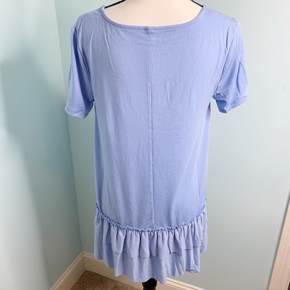 Zenana Outfitters | Tops | Womens Baby Blue Tunic Top With Ruffles ...